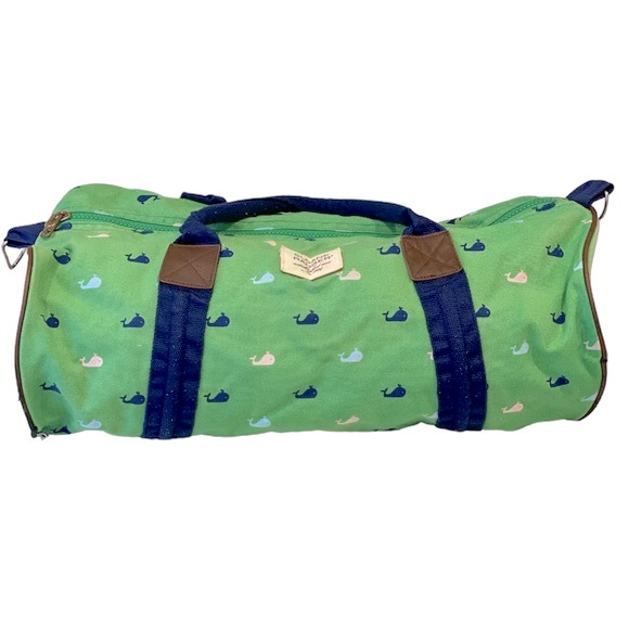 Sloan Ranger | Bags | Sloan Ranger Whale Preppy Duffel Bag Blue Green ...